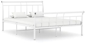 Rám postele bílý kov 140 x 200 cm,  325040 HangarStore.cz
