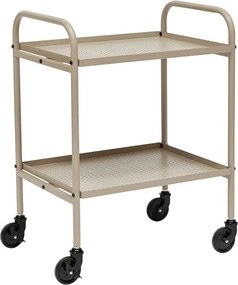 Ocelový servírovací stolek na kolečkách 37,5x52 cm Maki – OYOY Living Design