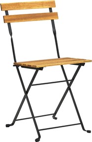 3dílný skládací bistro set masivní akáciové dřevo 313157