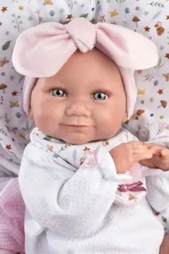 Llorens 73901 NEW BORN HOLČIČKA - realistická panenka miminko s celovi