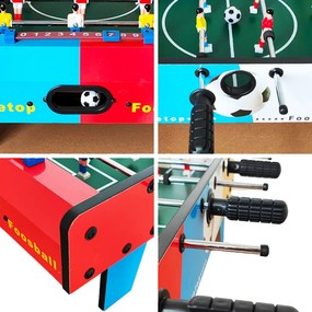 LEAN Toys Mini stolní fotbal – stolní hra na zručnost se 2 míčky, 69 cm