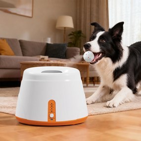 PawHut automatický vrhač míčků pro psy, 6 míčků, oranžový