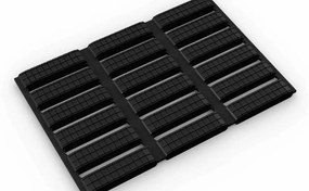 Univerzální PVC rohož Laguna 0,6 x 10 m - Černá