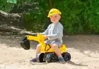 Lena GIGA TRUCKS bagr žlutá / od 3 let