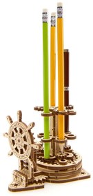Ugears 3D dřevěné mechanické puzzle Organizér na psací potřeby