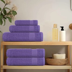 Ručníky pro hosty FROGN 4 ks fialové 30x50 cm 360 g/m² 136876
