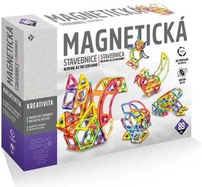 Stavebnice magnetická stavebnice 89 ks