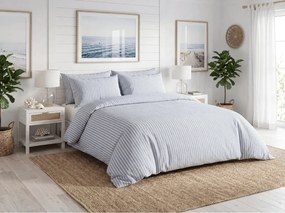 Povlečení z mikrovlákna FARNARO modré Rozměr povlečení: 2 ks 70 x 90 cm | 200 x 220 cm