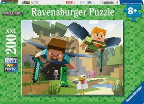 RAVENSBURGER Puzzle XXL Minecraft Dobrodružství 200 dílků 49x36cm 2412004144