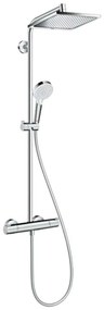 Hansgrohe Crometta - Sprchový set E 240 Showerpipe s termostatem, EcoSmart 9 l/min, chrom 27281000