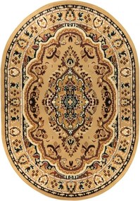 Koberec ATLAS PP E951A tmavě béžový ovál