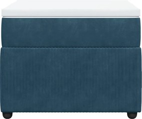 Box spring postel s matrací tmavě modrá 80 x 200 cm samet 3285606