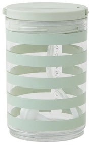 DESIGN LETTERS Dětský hrnek Kids Green Stripe 330 ml, zelená barva, plast