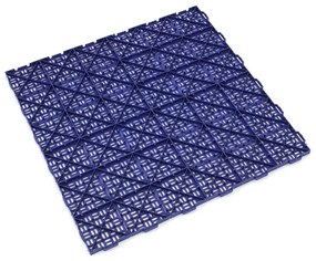 Plastová děrov. dlažba Linea Marte 56,3 x 56,3 x 1,3 cm, modrá