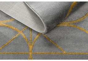 Dywany Luszczow Kusový koberec EMERALD EXCLUSIVE 1010 kruhy šedá / zlato Rozměr koberce: 200 x 290 cm