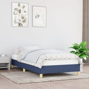 Rám postele modrá 100x200 cm textil - Default Title