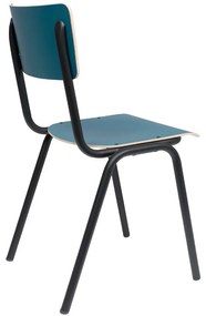 Petrolejově modrá jídelní židle ZUIVER BACK TO SCHOOL