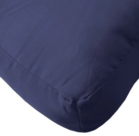 Poduška na palety námořnicky modrá 60 x 61,5 x 10 cm textil