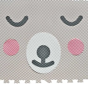 Vylen Dětská pěnová puzzle podlaha MÉĎA Zvolte barvu: Bílý s ružovými tvářemi