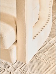 Béžové otočné sametové křeslo Hestia – Premier Housewares