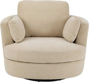 Béžové relaxační křeslo Swivel - 100*109*89cm