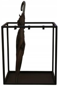 Alplast Kovový stojan na deštníky 50x45x33cm černý