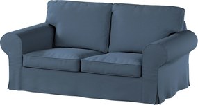 Potah na pohovku IKEA Ektorp 2-místná, nerozkládací barva modrá látka pletený vzor