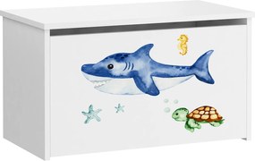 ADRK Furniture Truhla na hračky DARIA TB-Dar-W-SEA-ANI-n-O052