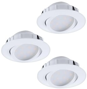 Eglo 95857- SADA 3x LED Stmívatelné podhledové svítidlo PINEDA 1xLED/5,5W/230V