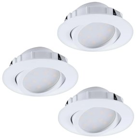 Eglo 95857- SADA 3x LED Stmívatelné podhledové svítidlo PINEDA 1xLED/5,5W/230V