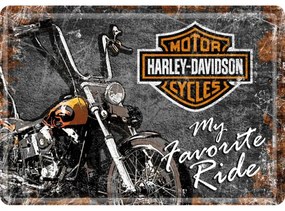 Postershop Plechová pohlednice - Harley-Davidson My Favourite Ride