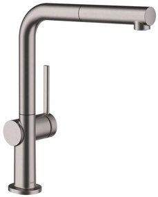 Hansgrohe M54 - Dřezová baterie Talis s výsuvnou koncovkou, kartáčovaný černý chrom 72808340