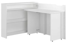 Pracovní stůl Concept Work CW-01, Barva: bílá / bílý lesk, Strana: pravá