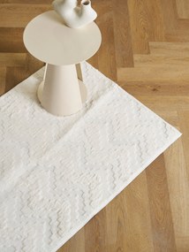 Sinsay - Měkký koberec s vyřezávaným vzorem - krémová