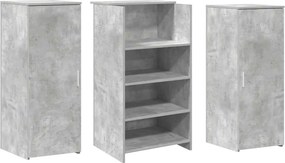 Recepční stůl betonově šedý 135x50x103,5 cm kompozitní dřevo 3324190