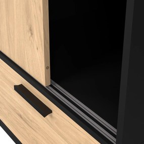 FALCO Skříň Lincoln 324 černý mat/jackson hickory
