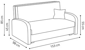 FN Rozkládací křeslo Vivian Gold III - Aragon 93