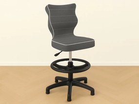 Dětská ergonomická židle bez koleček k psacímu stolu TMAVĚ ŠEDÁ Zvolte rozměr: dítě 119 - 142 cm (výška stolu 71 - 82 cm)