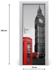 Fototapeta samolepící na dveře Big Ben Londýn 75x205 cm