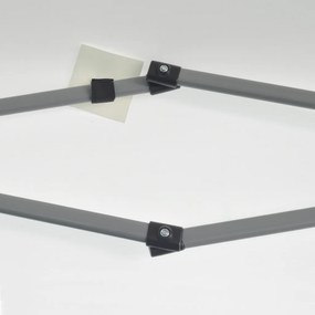 Nůžkový altán 3,6x3,1m krémově bílý se stěnami