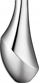 Georg Jensen Flora Podlahová váza 50 cm Ocelová stříbrná leštěná