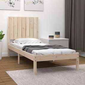 vidaXL Rám postele masivní dřevo 75 x 190 cm Small Single [3104377] Barva: Přírodní