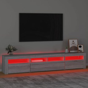 TV skříňka s LED osvětlením šedá sonoma 210 x 35 x 40 cm 3152736