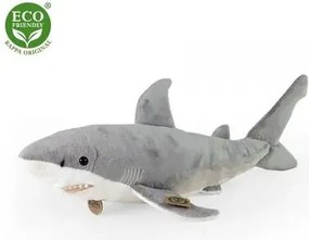 RAPPA Plyšový žralok bílý 51 cm / ECO-FRIENDLY / od 0 měsíců