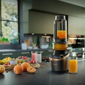 Philips Mixér Flip&Juice™ Vysokorychlostní mixér s modulem odšťavňovače HR3770/10