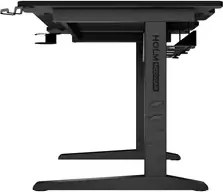 Genesis Holm Modular 120 RGB / Herní stůl / černý / D:120cm / Š:75cm /