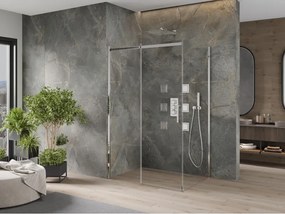 Mexen Omega sprchový kout 100x70cm, 8mm sklo, chromový profil-čiré sklo, 825-100-070-01-00