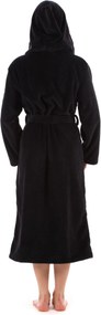 Černý župan s kapucí Tampa Beauty Black - M
