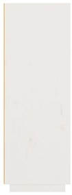 Skříň highboard bílá 60 x 40 x 116,5 cm masivní borové dřevo - Default Title