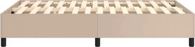 Rám postele s boxspringem cappuccino 120x200 cm umělá kůže 3121040